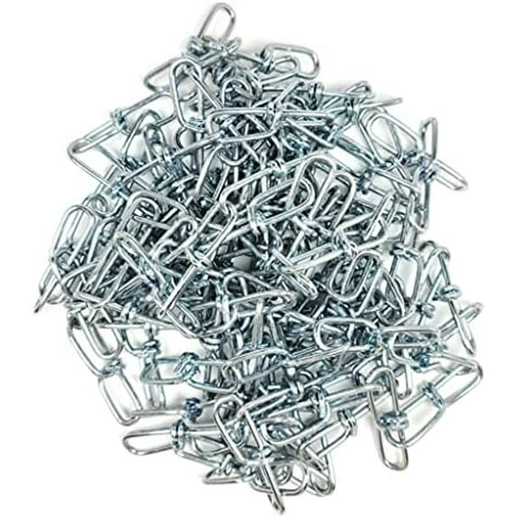 #3 x 15ft Zinc-Plated Double Loop Chain, Weldless Chain for Lights ...