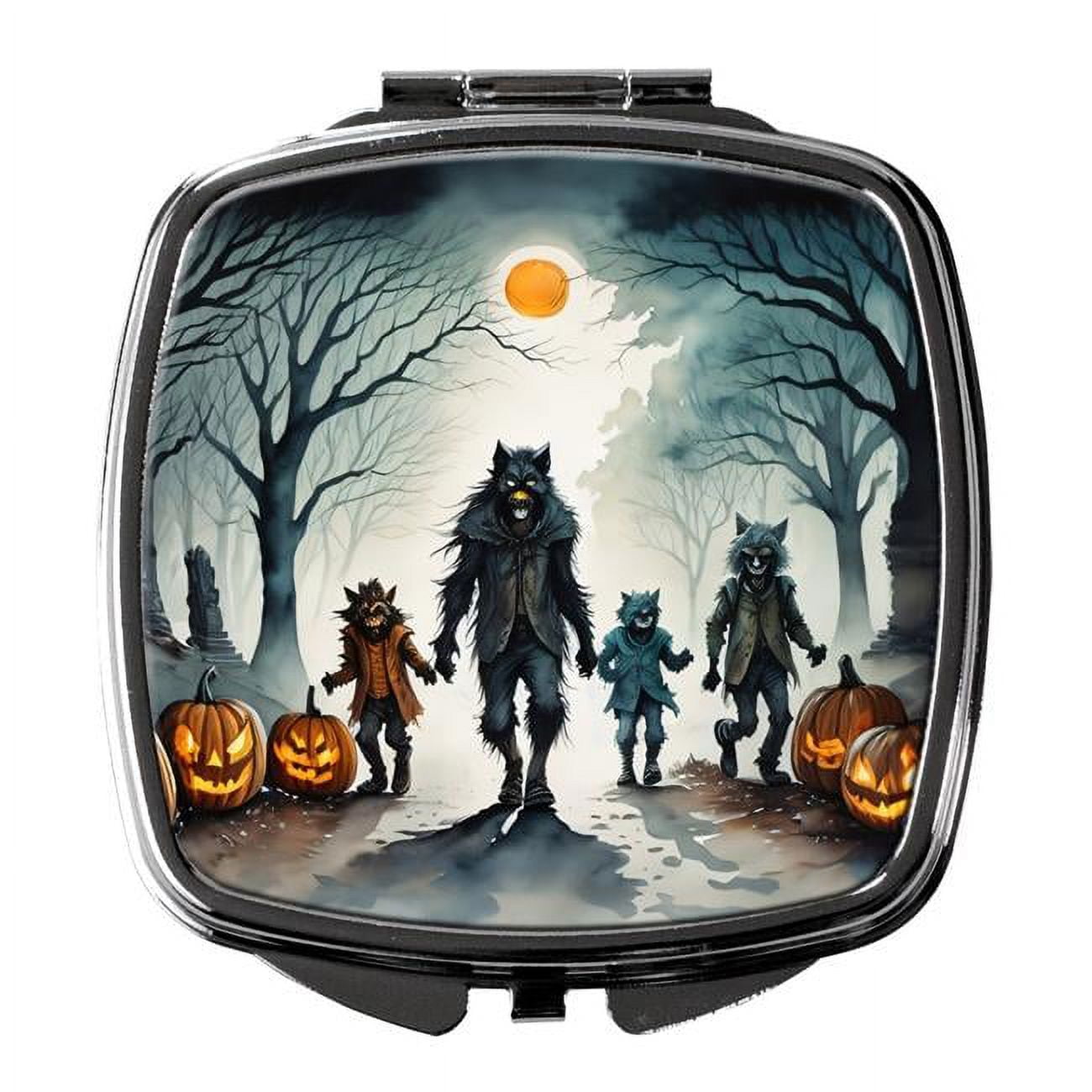 3 x 2.75 in. Werewolves Spooky Halloween Compact Mirror - Walmart.com