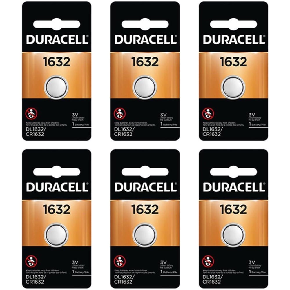 Duracell Lithium Watch Cell Pack, 3x2 CR1632 1632 Car Remote Batteries ...