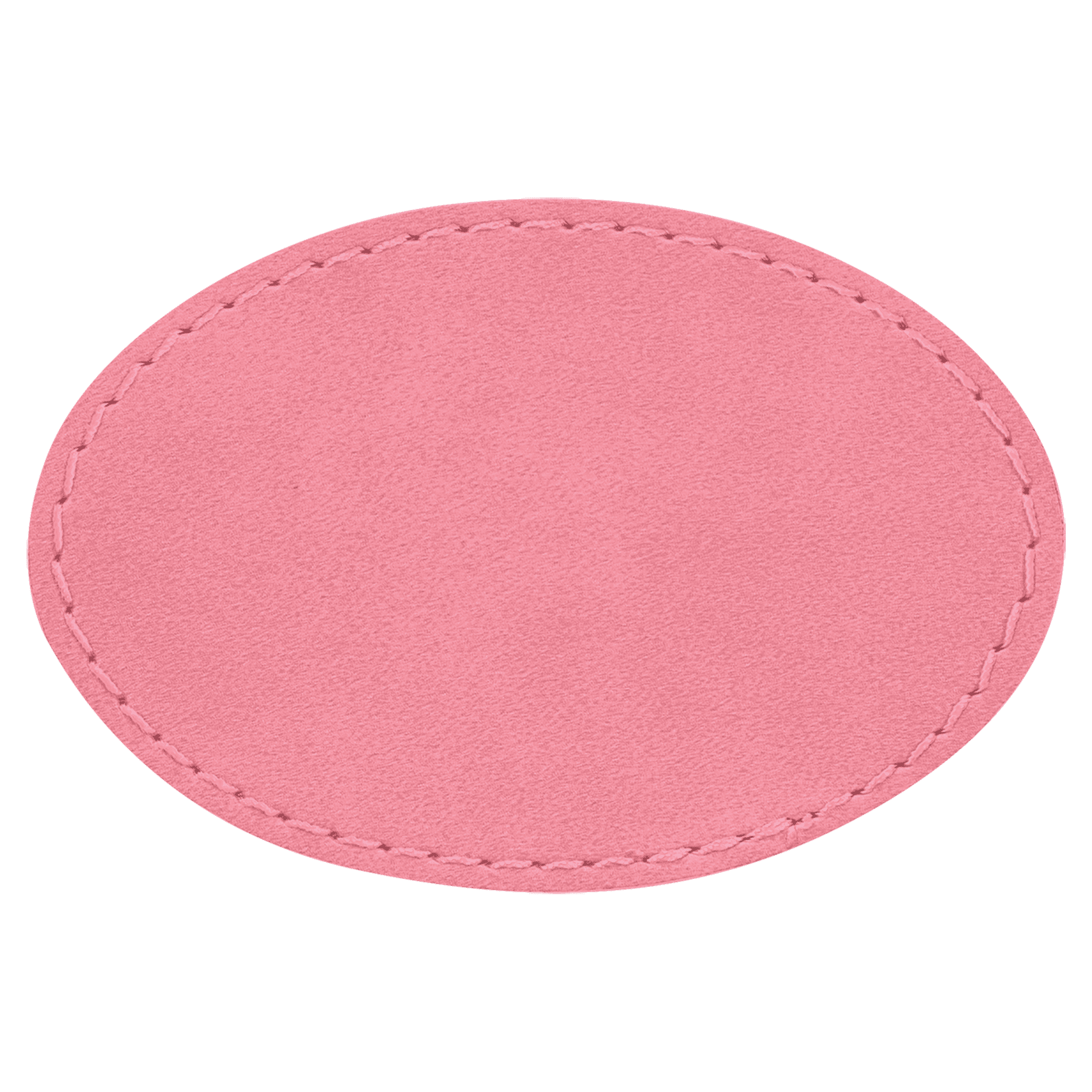 3"x 2" Oval PINK/BLACK Blank Laserable Leatherette Patch with Adhesive ...