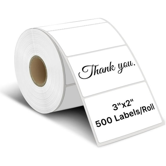 3" x 2" Thermal Labels, Rectangle Thermal Printer Stickers, Self ...