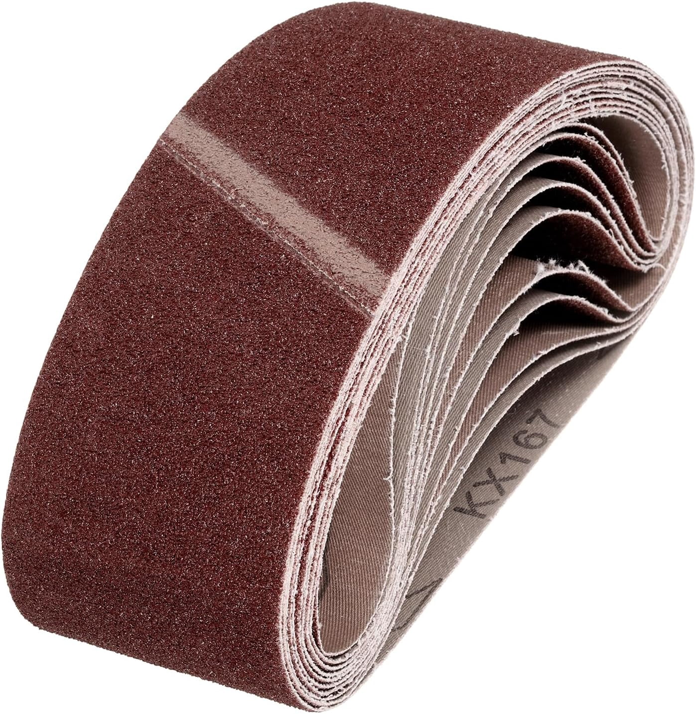 3 x 21 Inch Sanding Belts, 6 Pcs 60 Grits Aluminum Oxide Abrasive Belt ...