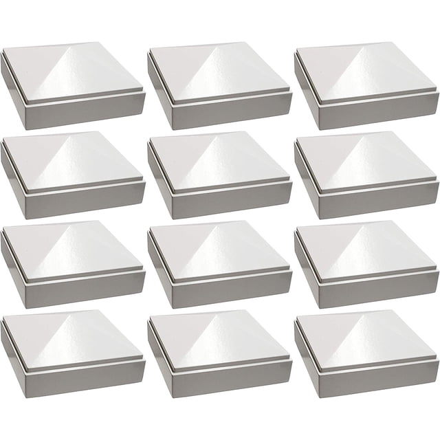 3" x 3" Aluminium Pyramid Post Cap for Metal Posts - Pressure Fit ...