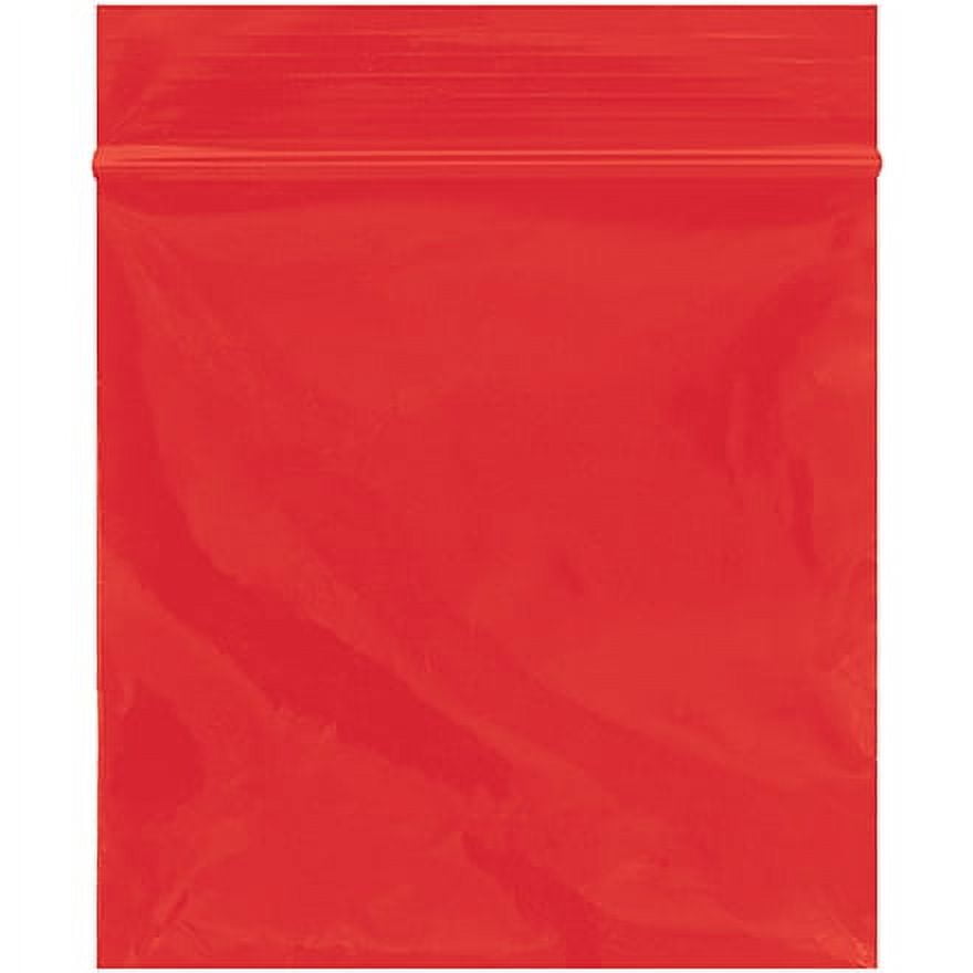 3 x 3" - 2 Mil Red Reclosable Poly Bags - 1000 Per Case - Walmart.com
