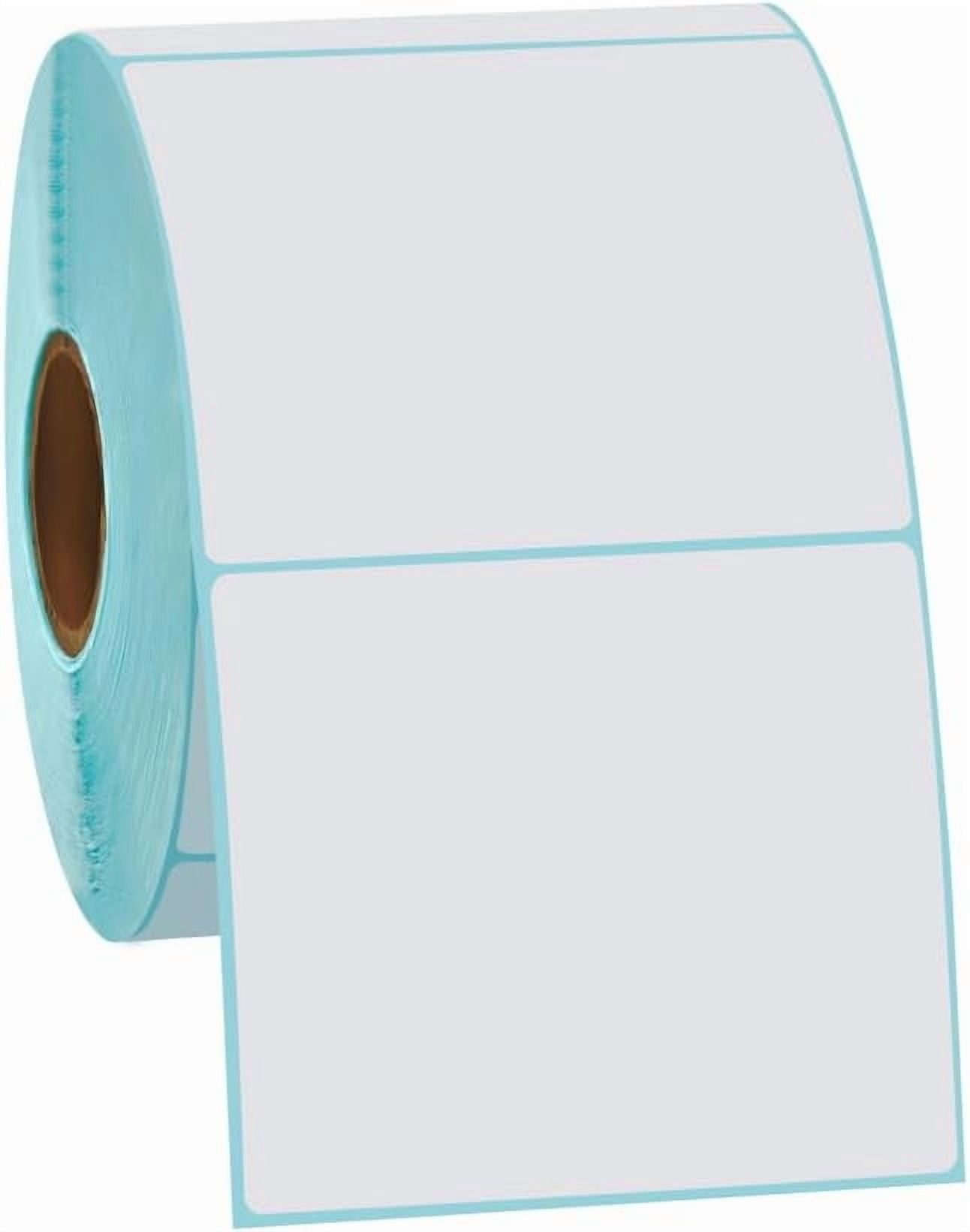 3" x 3" White Square Thermal Label Stickers: 500/Roll Self-Adhesive ...