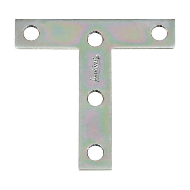 3 x 3 in. Steel Tee Plate, Zinc Plated - Walmart.com