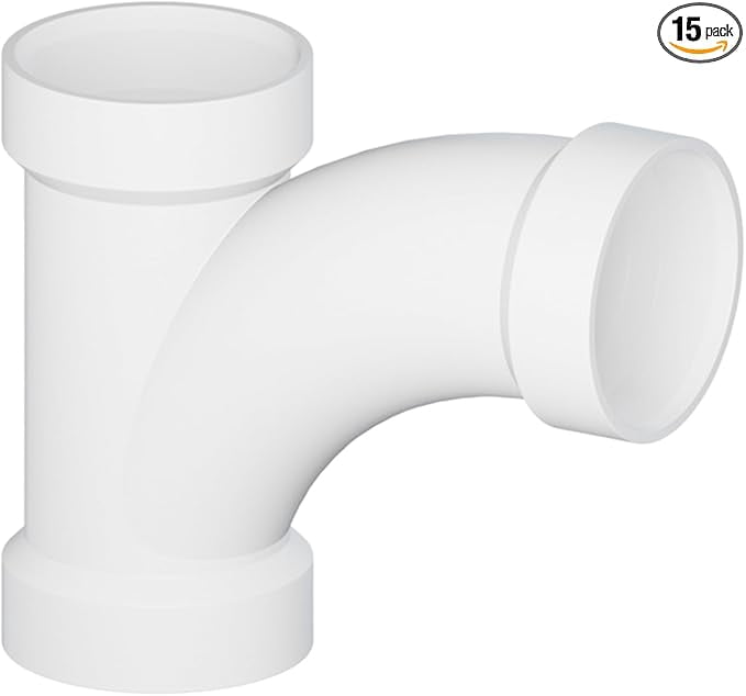3" x 3" x 1-1/2" PVC DWV Combination Wye & 1/8 Bend 45° Elbow Reducing ...