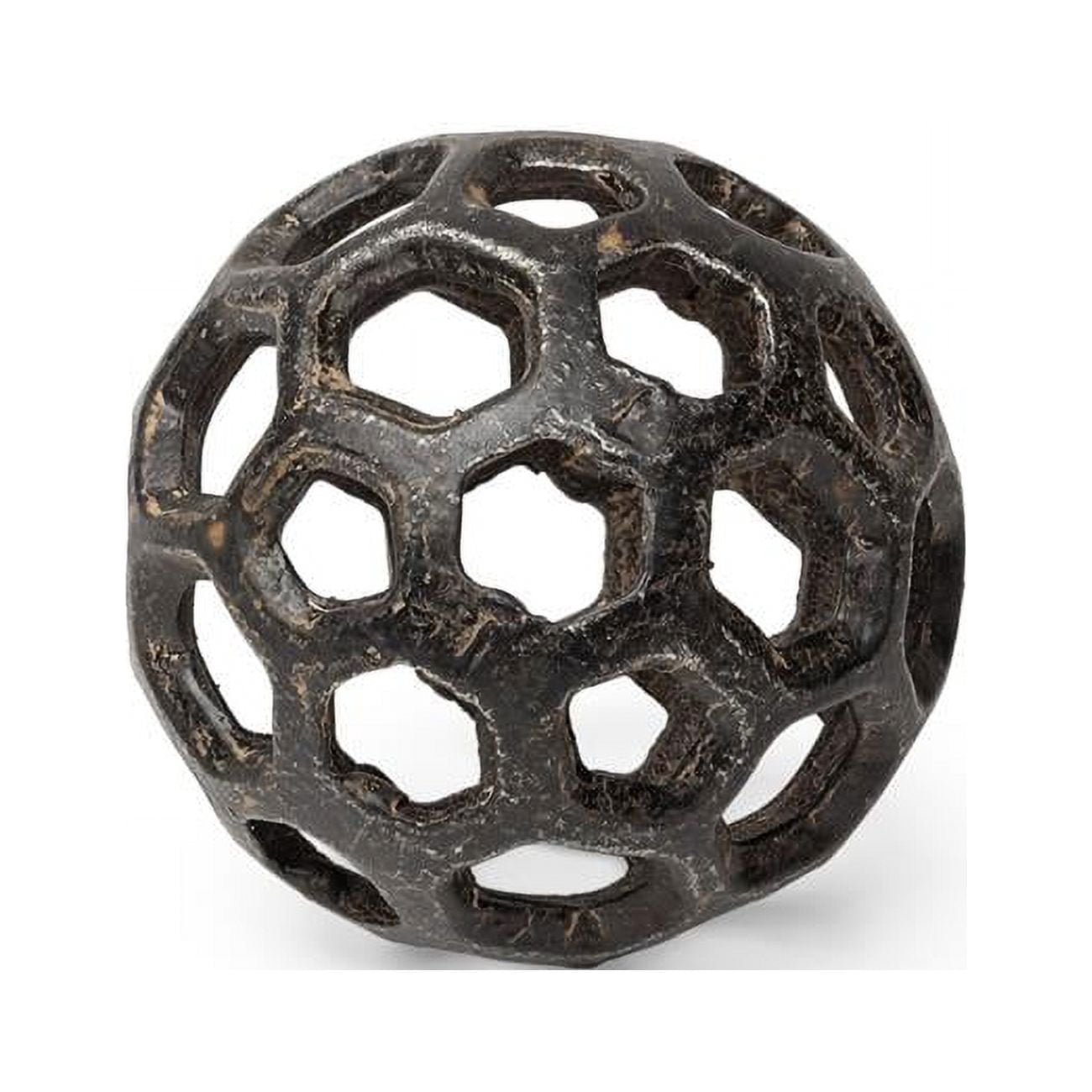 3 x 3 x 3 in. Petite Black Metal Hollow Orb Sculpture - Walmart.com
