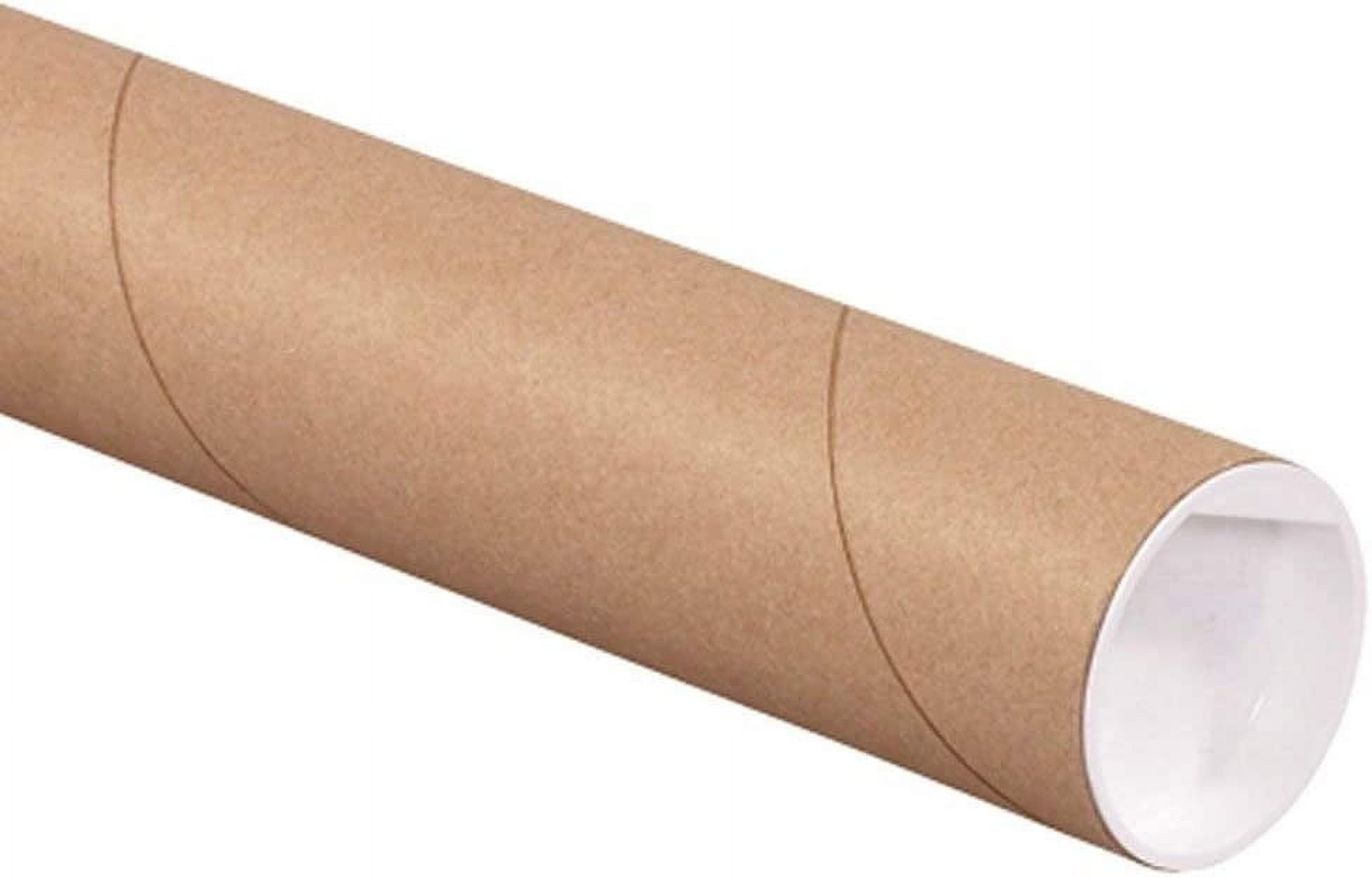 3" x 30" Kraft Heavy-Duty Mailing Shipping tubes with Caps (1 Tube ...