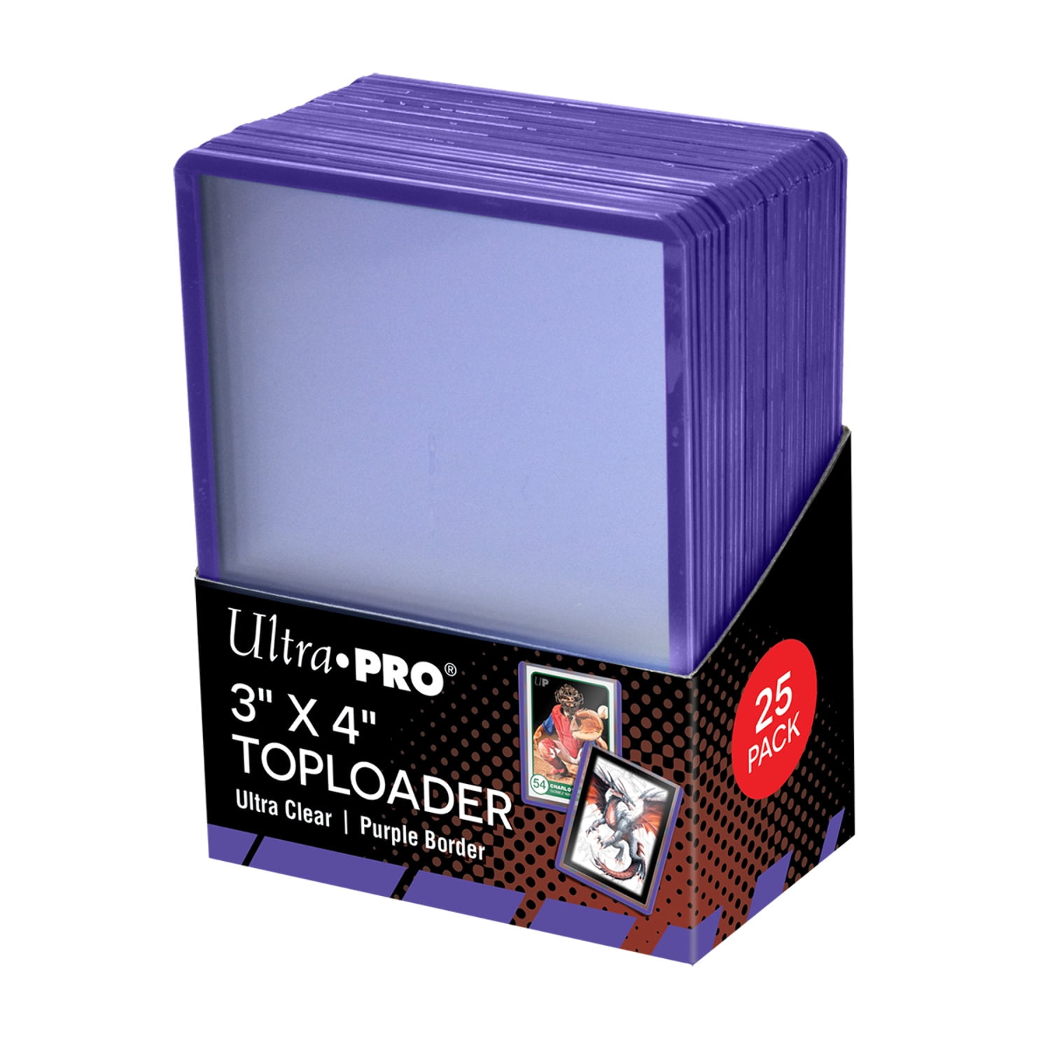 Ultra PRO: Toploader - 3" x 4" (25ct - Purple Border) - Walmart.com