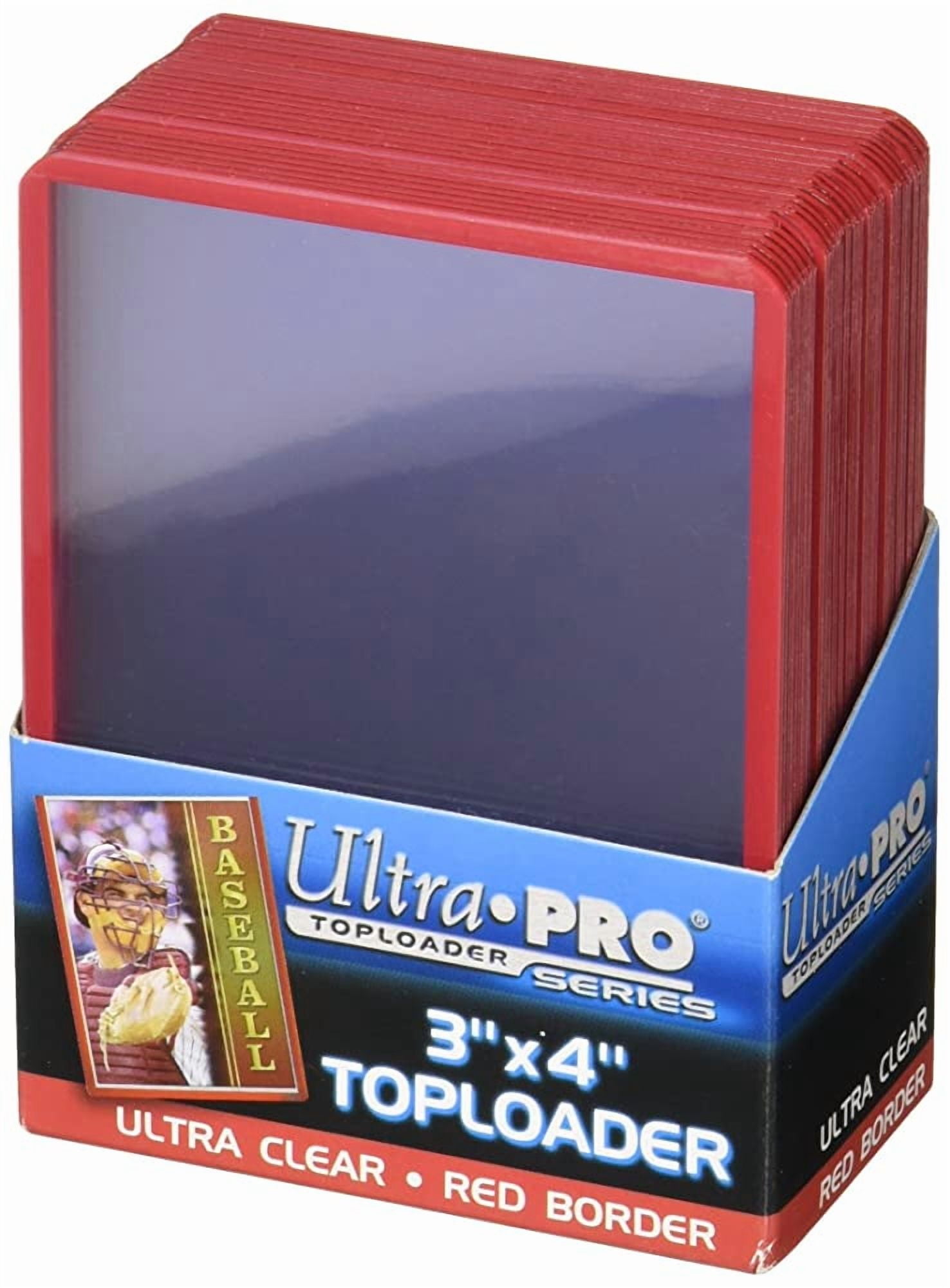 Ultra Pro 3" X 4" Red Border Toploader 25ct - Walmart.com