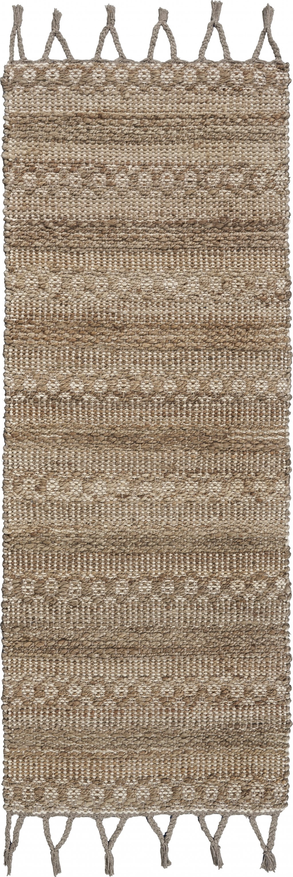3â€™ x 4â€™ Tan Bohemian Tasseled Area Rug - Walmart.com