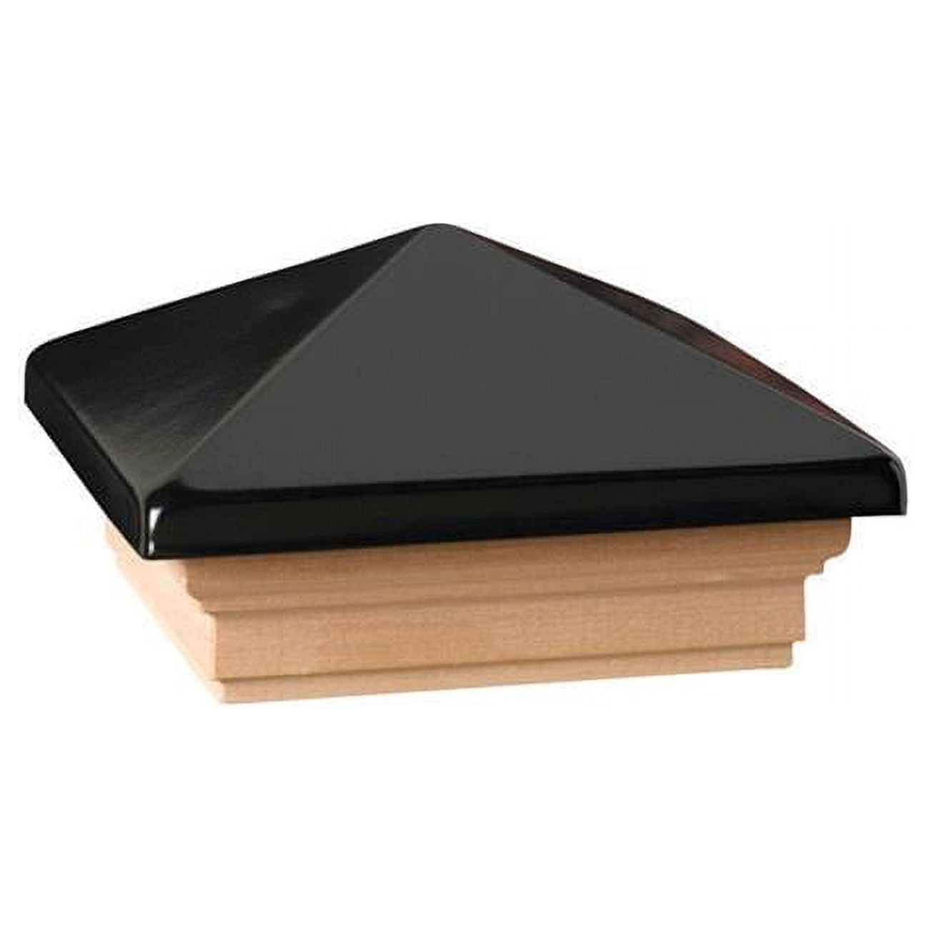3 x 4 in. Black Wood Post Cap - Case of 12 - Walmart.com