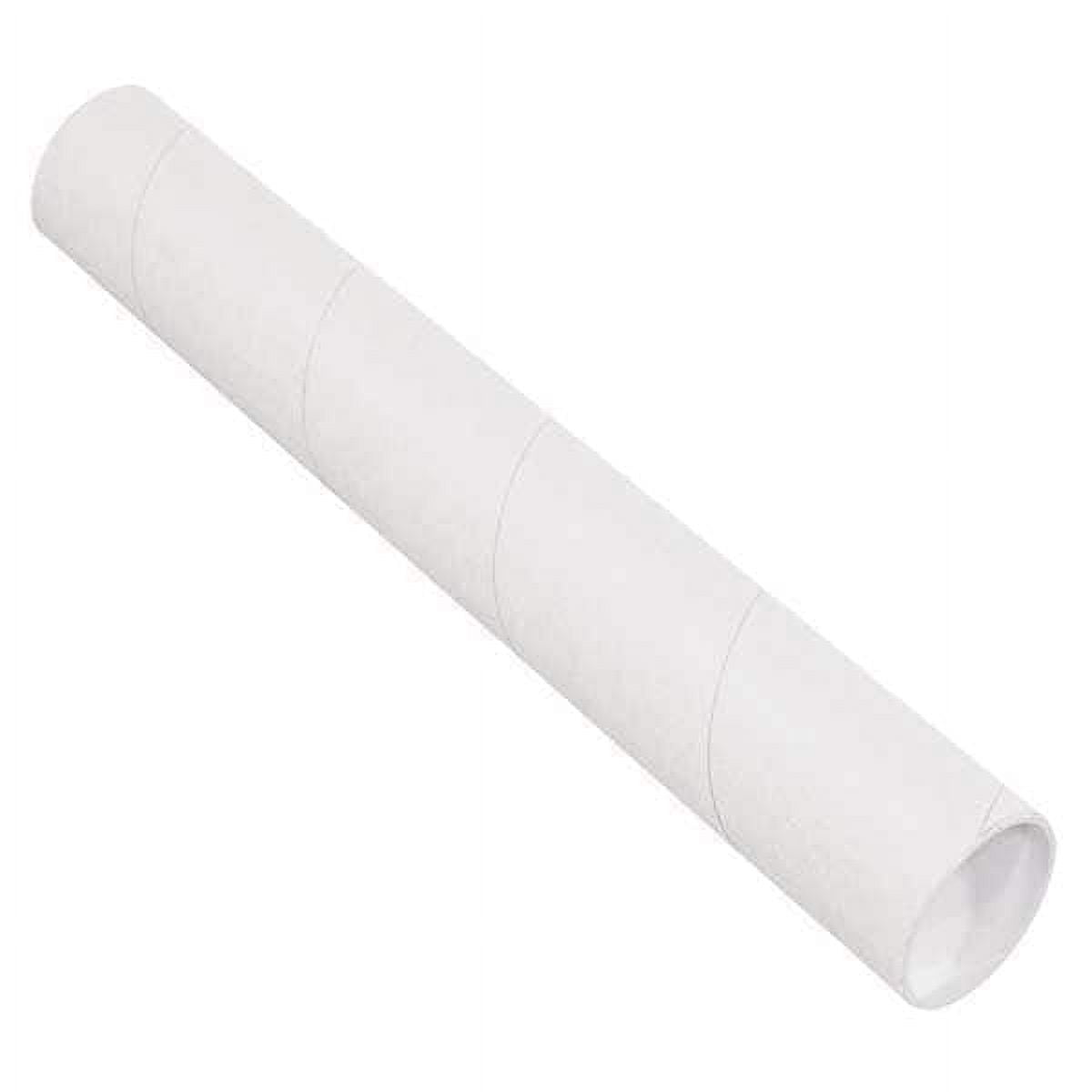 Office Depot® Brand White Mailing Tubes With Plastic Endcaps, 3" x 42 ...