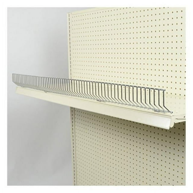 3 x 48 in. Chrome Front Shelf Wire Fence for Lozier or Madix Fixtures ...
