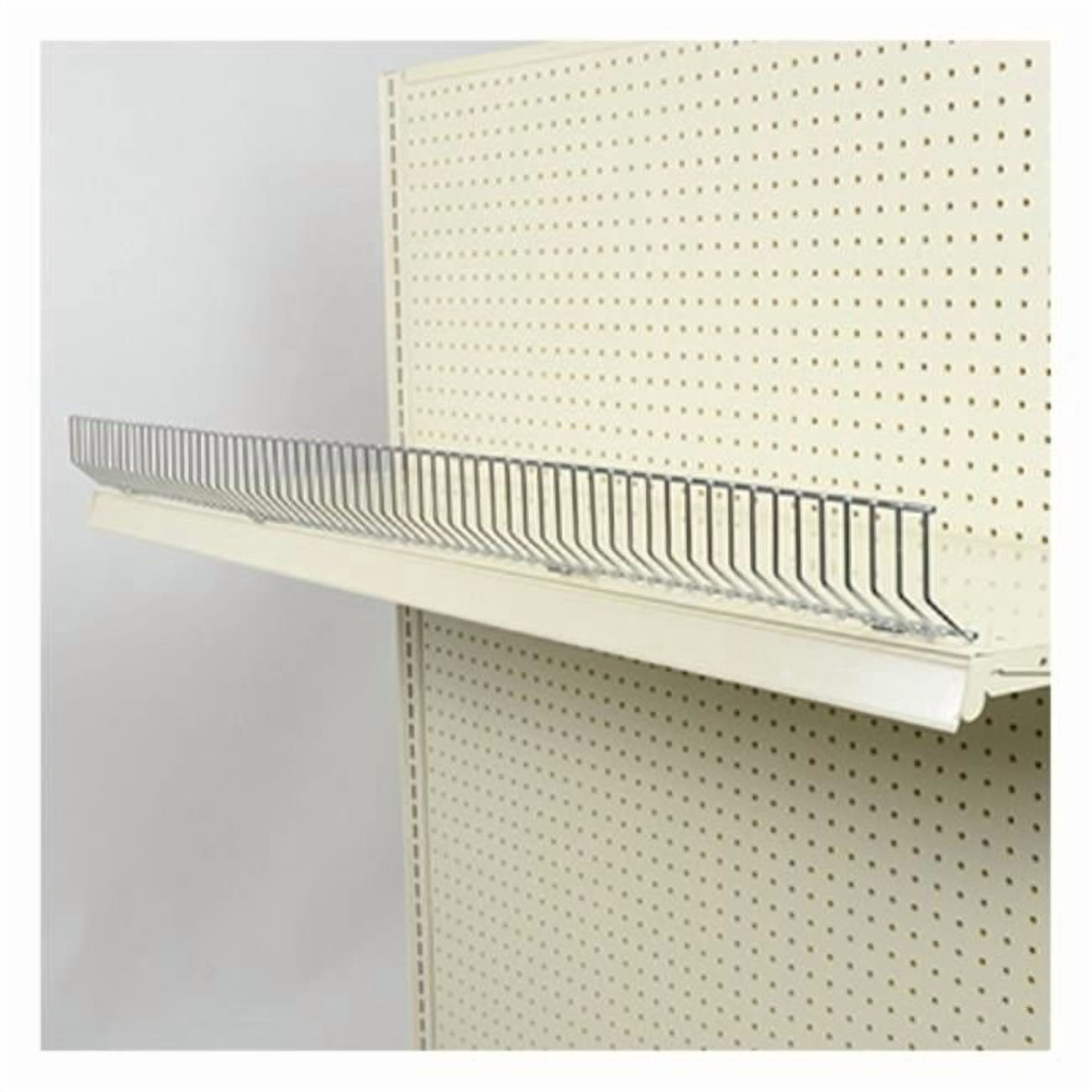 3 x 48 in. Chrome Front Shelf Wire Fence for Lozier or Madix Fixtures ...