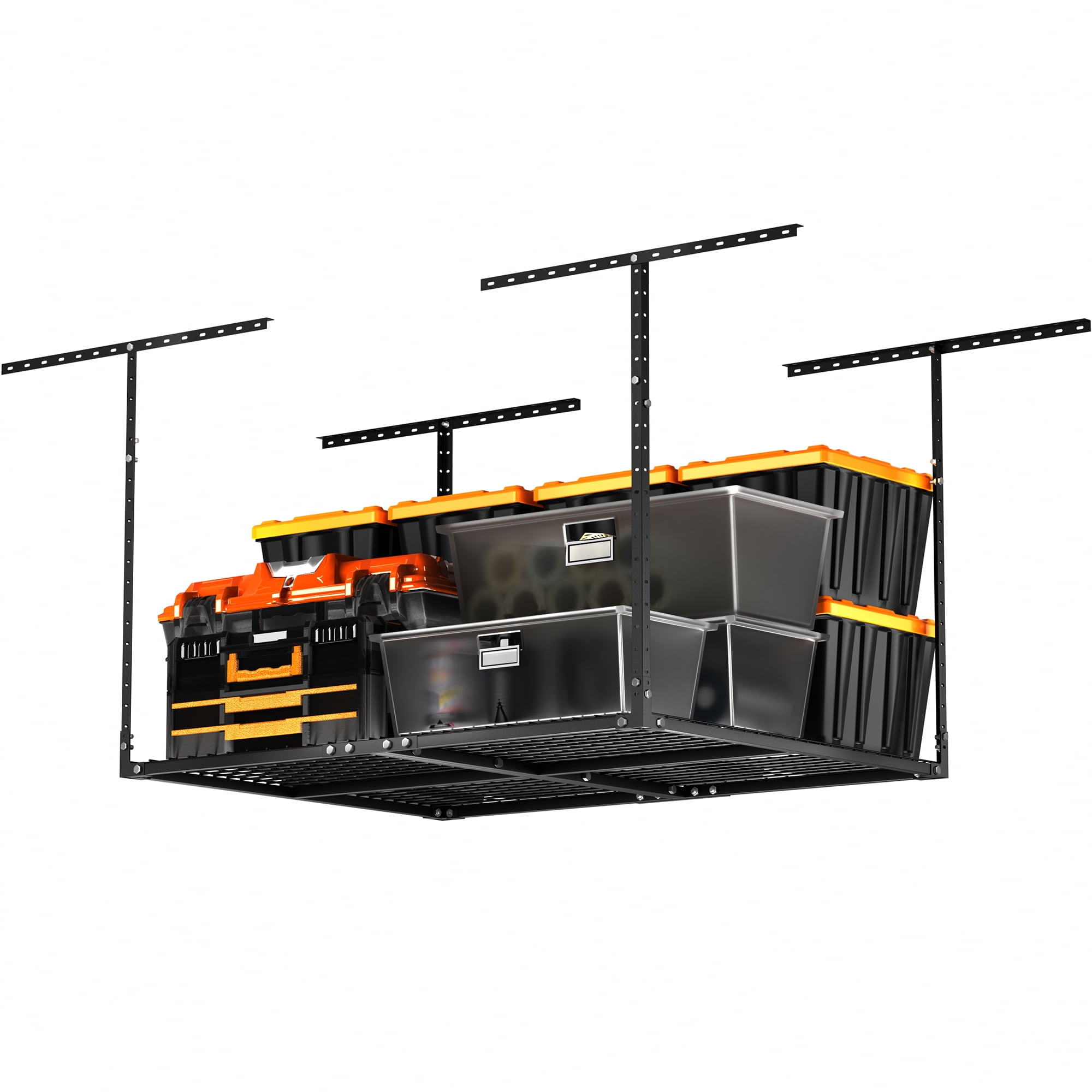 3 x 4FT Overhead Garage Storage Rack,Adjustable Ceiling Storage Racks ...