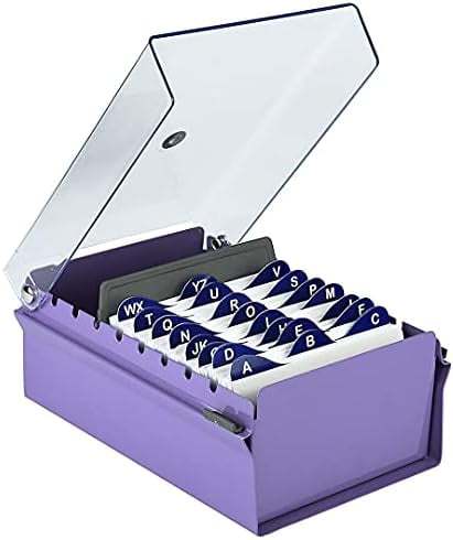 3 x 5 Card File Holder Organizer Box Metal Base Heavy Duty (AZ Index ...