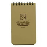 3 x 5 Top Spiral Notebook Tan - Walmart.com