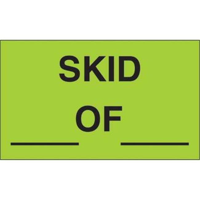 3 x 5 in. - Skid of Fluorescent Green Labels - Roll of 500 - Walmart.com