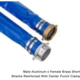 3" x 50' Blue PVC Backwash and Discharge Hose for Swimming Pools, Heavy ...
