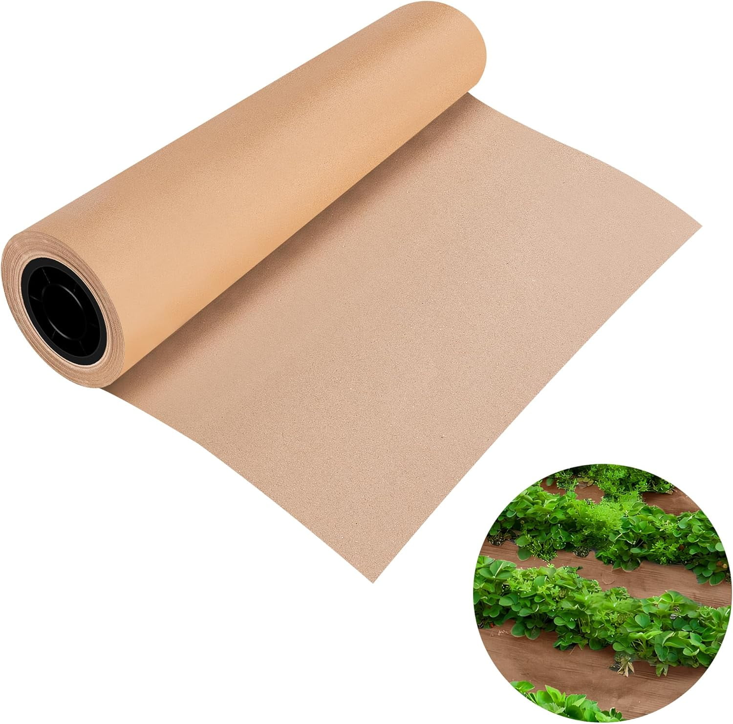 3 x 50 Ft Biodegradable Paper Weed Barrier- Heavy Duty Biodegradable ...