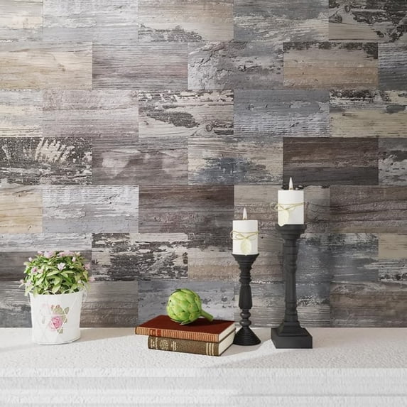 3" x 6" Subway Tile Peel and Stick Backsplash, Thick PVC Stick on Wall ...