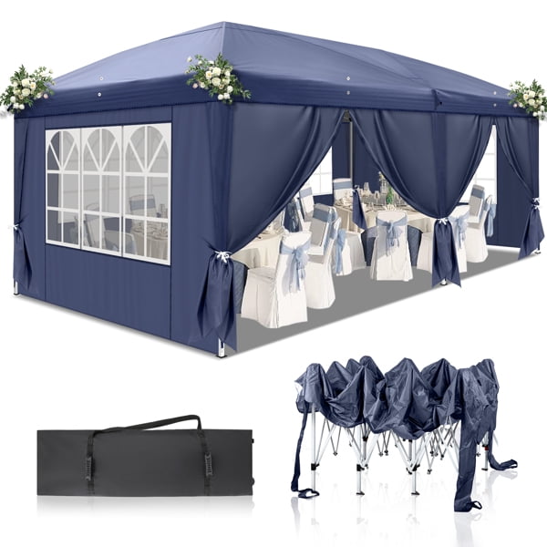 3 x 6m Four-Window Waterproof Folding Tent – Durable Oxford Fabric ...