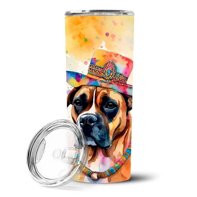 3 x 8.25 x 3 in. & 20 oz Boxer Hippie Dawg Stainless Steel Skinny ...