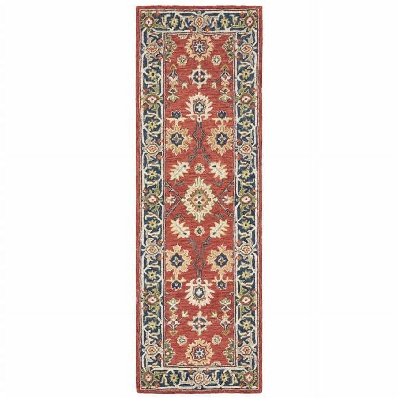 3 x 8 ft. Bohemian Runner Rug, Red & Blue - Walmart.com