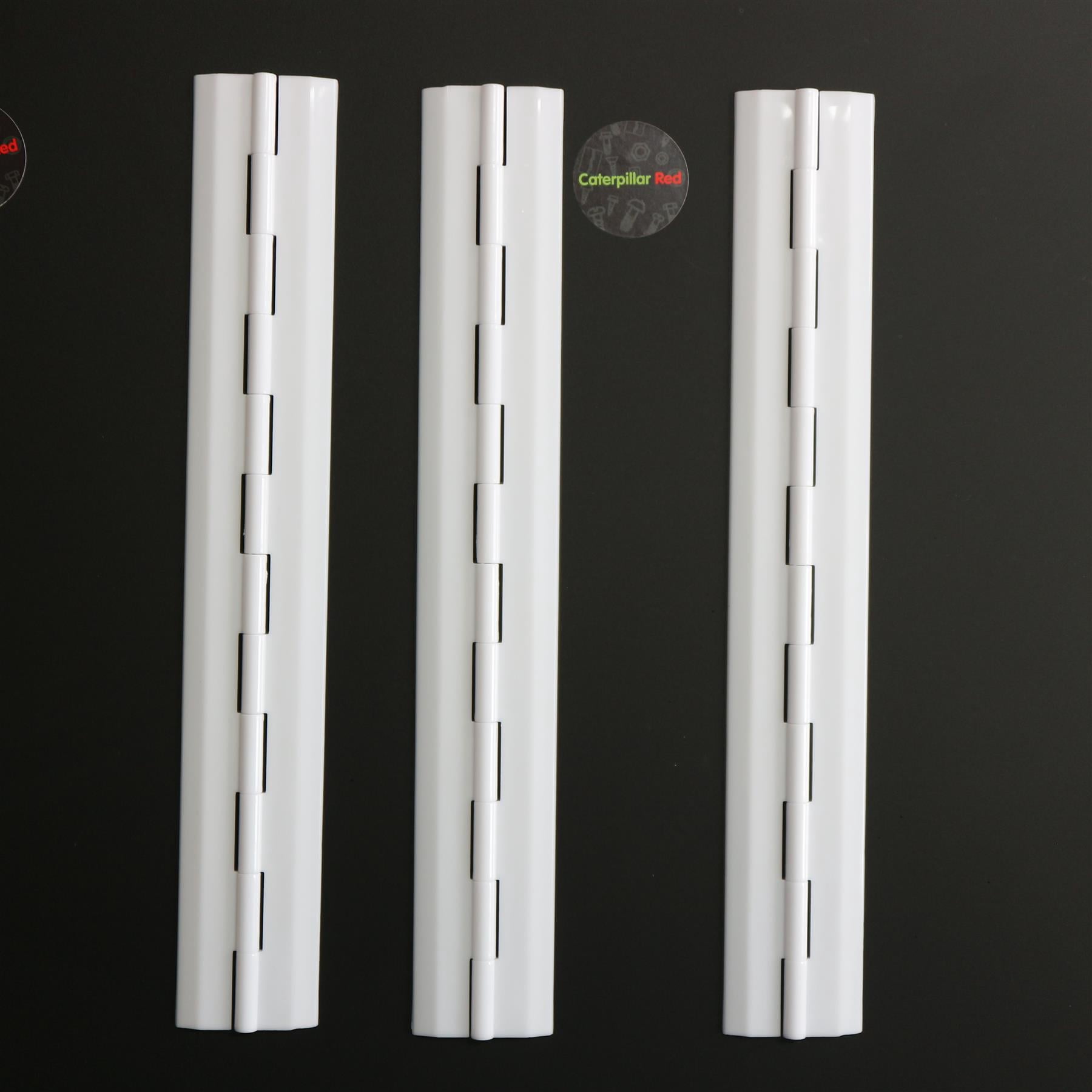 3 x Acrylic Hinge 300mm (11 13/16 in), White, Continuous Acrylic Piano ...