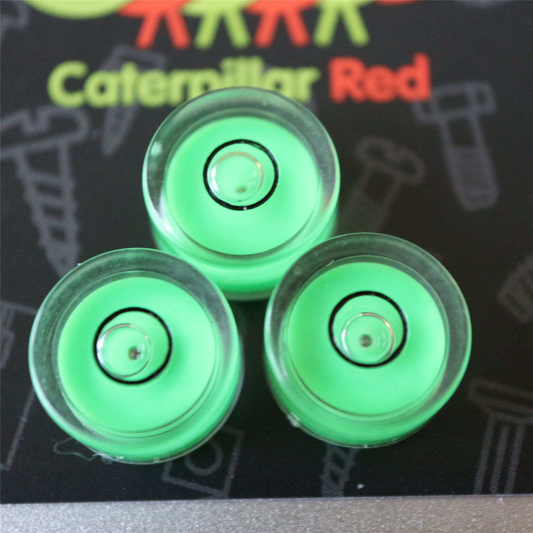 3 x Professional Spirit Bubble Level (in green) with Metal Ball Guide ...
