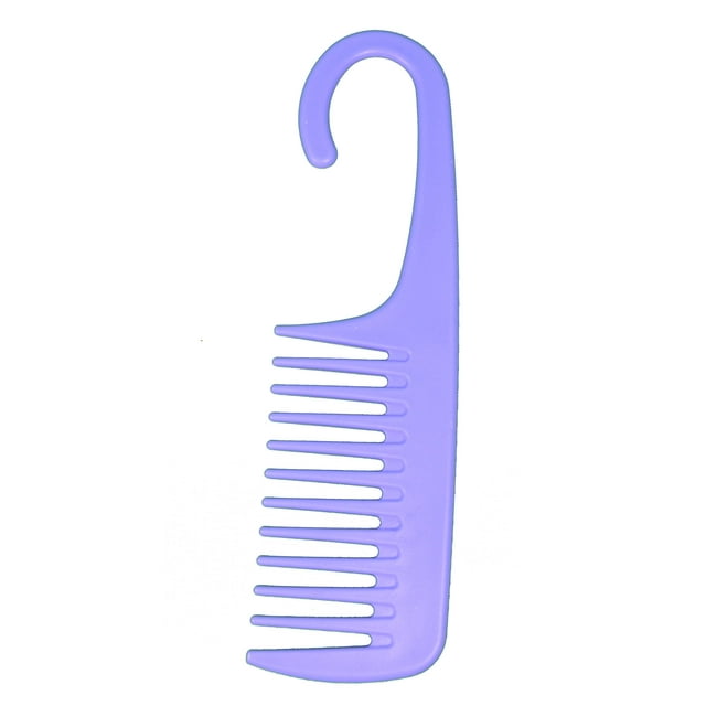3 x Shower Comb Hair Wide Tooth Wet Gently Detangles Thick Long Durable ...