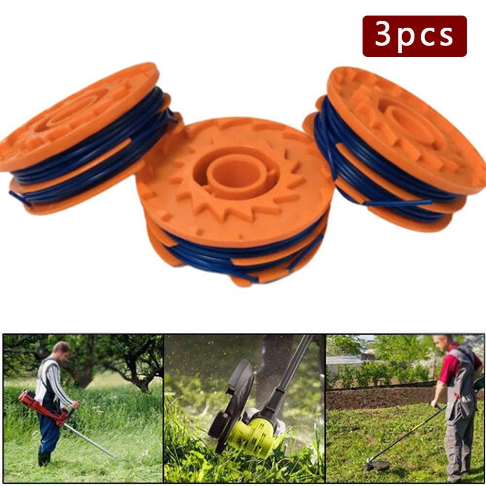 3 x Spool and Twin Line for TTB820GGT 600w Strimmer Grass Edge Trimmer ...