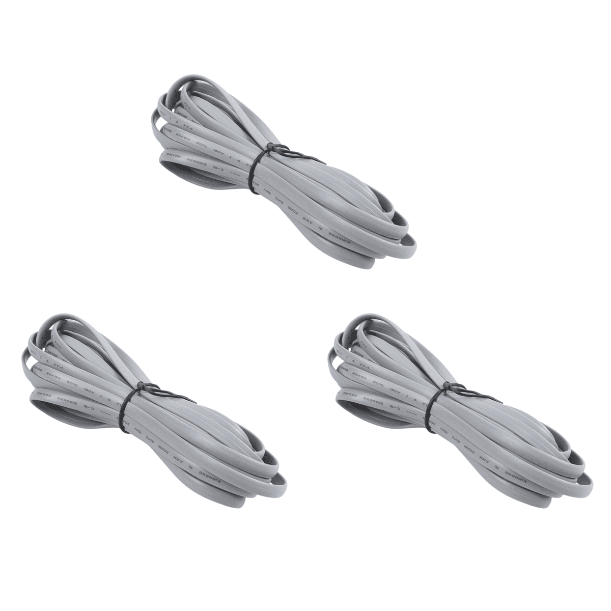 3 x Telephone Cable-Gray - Walmart.com