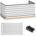 3'x100' Balcony Privacy Fence Screen with Zip Ties, Outdoor UV ...