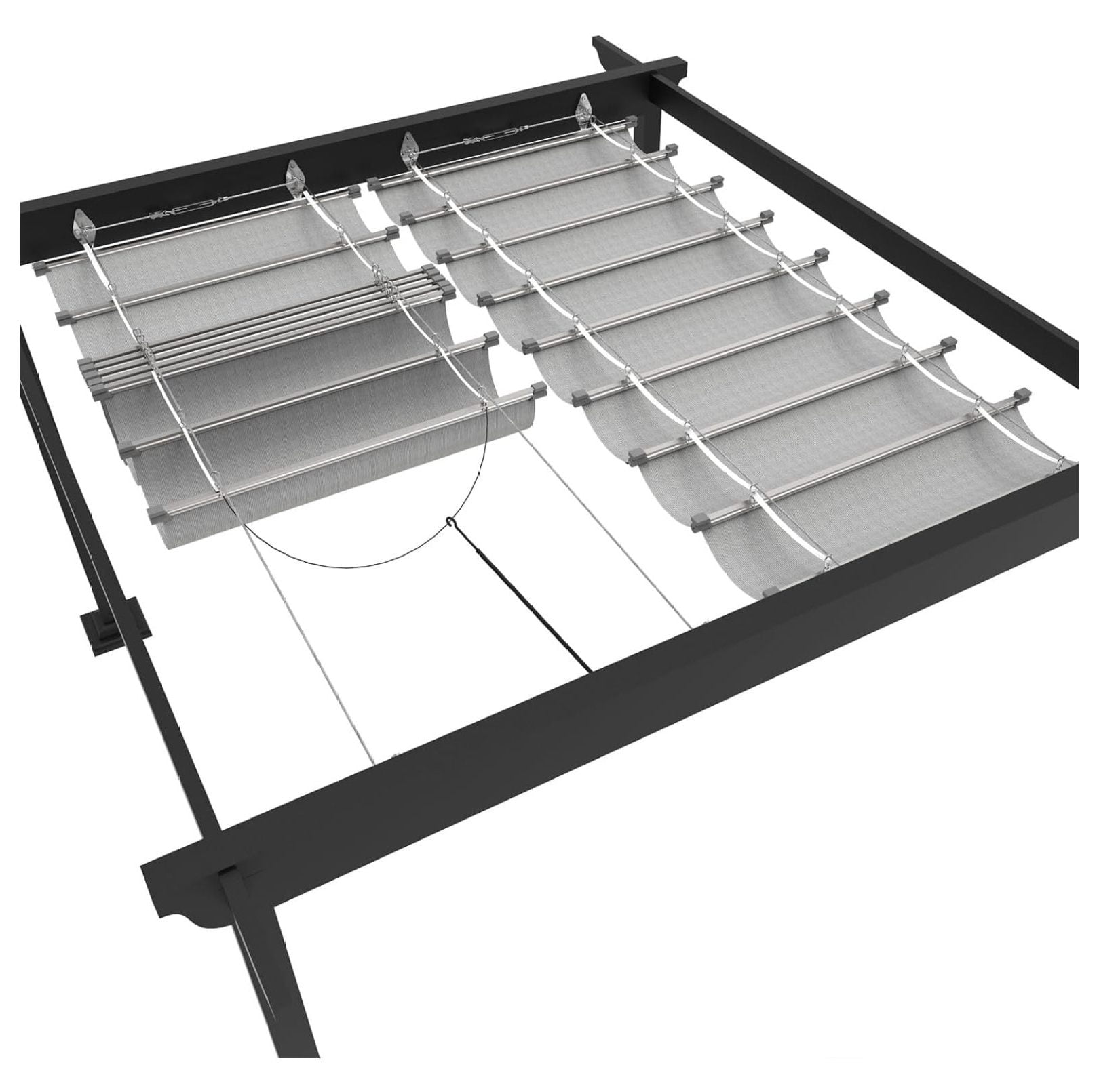 3'x11' Retractable Shade Awnings for Patio, 240GSM Breathable ...