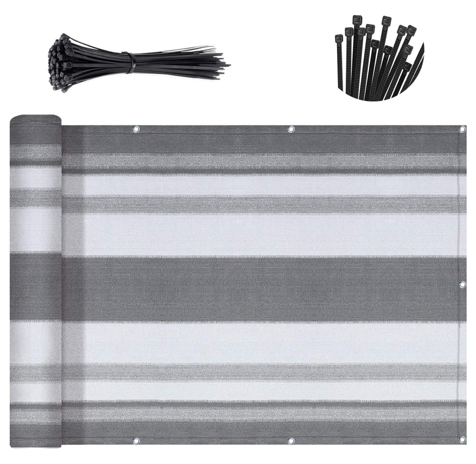 3'x16' Balcony Deck Privacy Screen Fence, Apartments Railing Screen ...