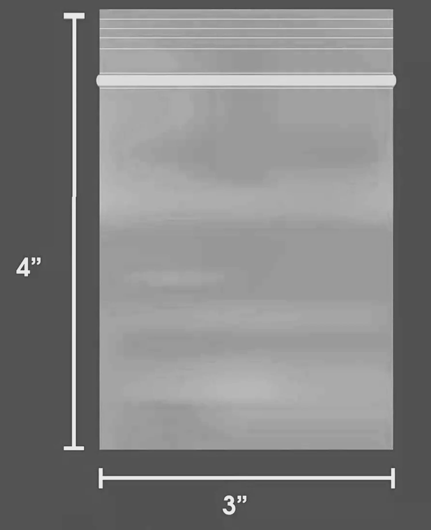 3"x4" inch Clear Reclosable Plastic 2-Mil Ziplock Bags Poly Jewelry ...