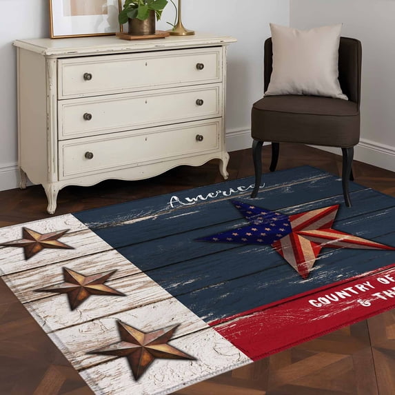 3'x5' Area Rugs, 4th of July Indoor Outdoor Area Rug for Living Room ...
