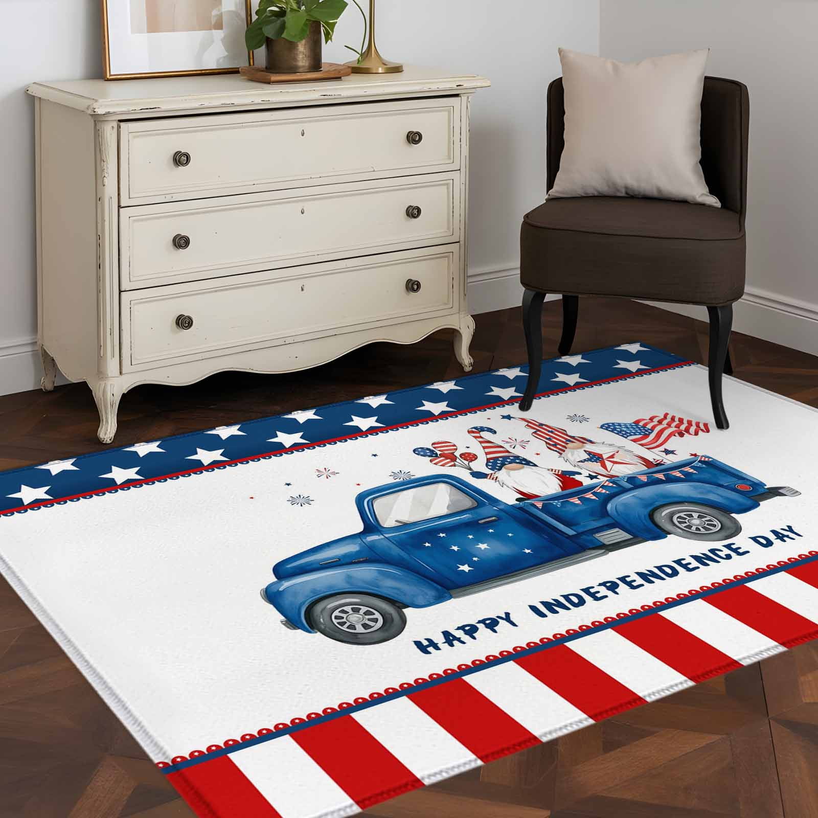 3'x5' Area Rugs, 4th of July Indoor Outdoor Area Rug for Living Room ...