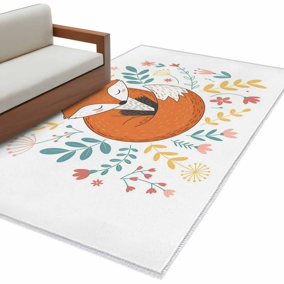 3'x5' Area Rugs Cartoon Animals Washable Area Rugs Non-Slip Indoor ...