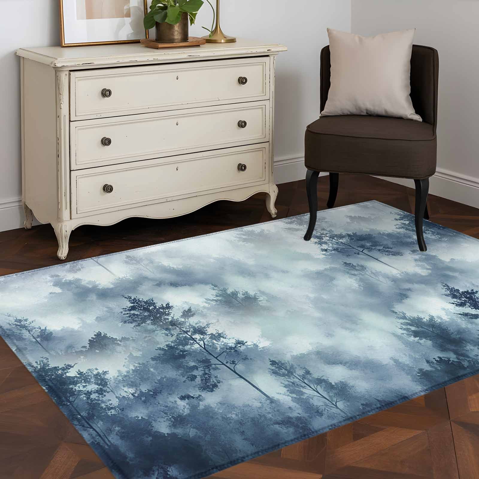 3'x5' Area Rugs, Forest Farmhouse Indoor Outdoor Area Rug for Living ...