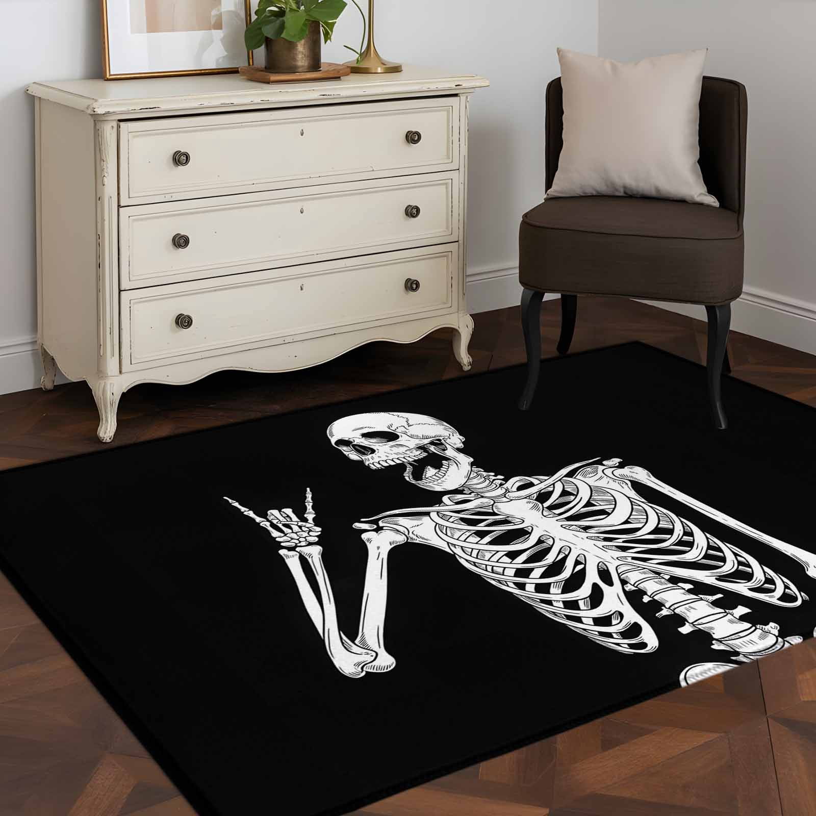 3'x5' Area Rugs, Halloween Indoor Outdoor Area Rug for Living Room ...