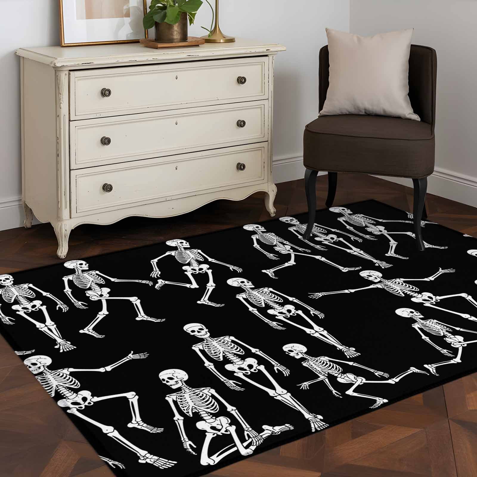 3'x5' Area Rugs, Halloween Indoor Outdoor Area Rug for Living Room ...