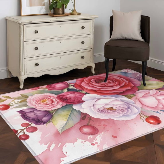 3'x5' Area Rugs, Happy Valentine's Day Indoor Outdoor Area Rug for ...