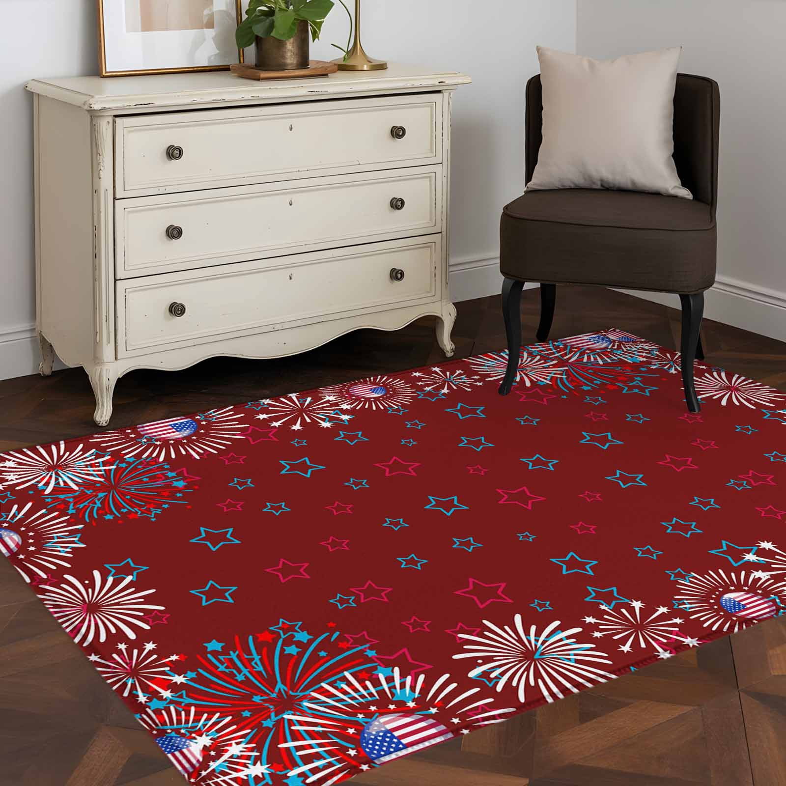 3'x5' Area Rugs, Independence Day Indoor Outdoor Area Rug for Living ...