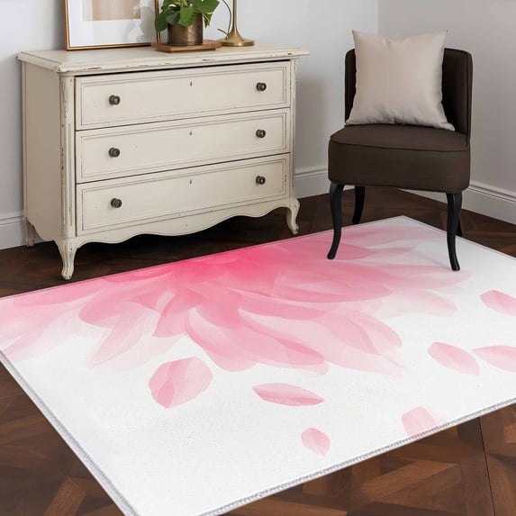 3'x5' Area Rugs, Modern Pink Indoor Outdoor Area Rug for Living Room ...