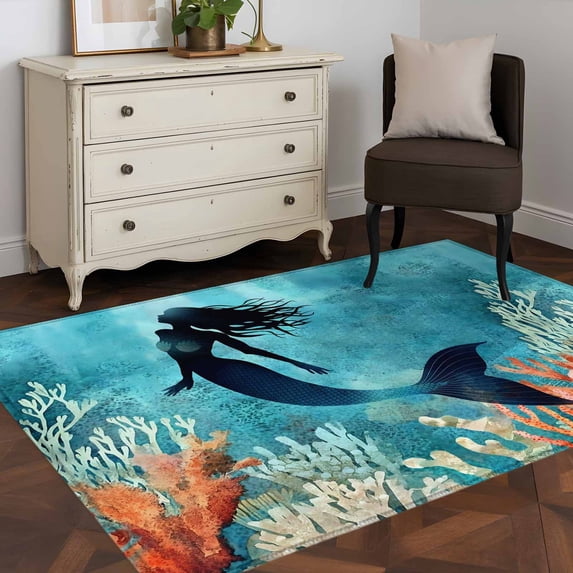 3'x5' Area Rugs, Ocean Fish Indoor Outdoor Area Rug for Living Room ...