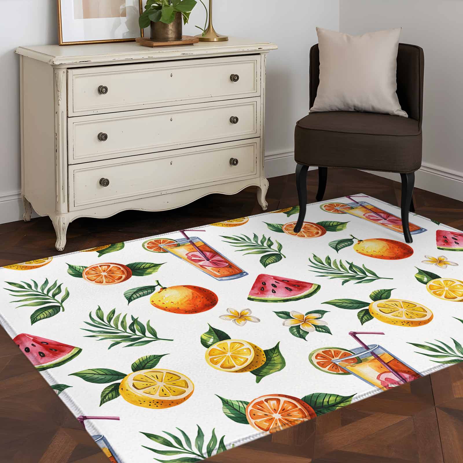 3'x5' Area Rugs, Summer Tropical Indoor Outdoor Area Rug for Living ...